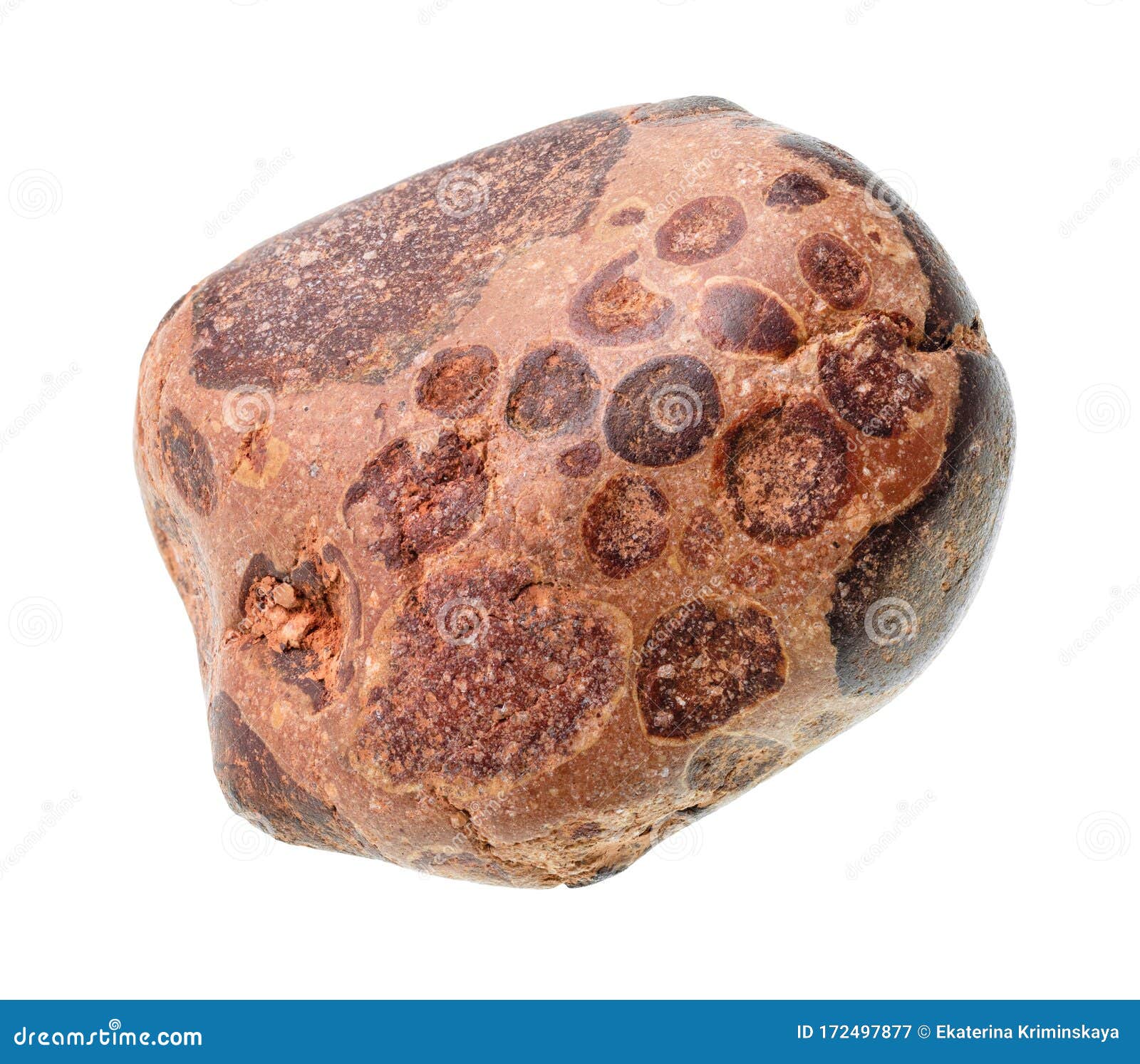 Tumbled Bauxite Aluminium Ore Stone Cutout Stock Image - Image of ...