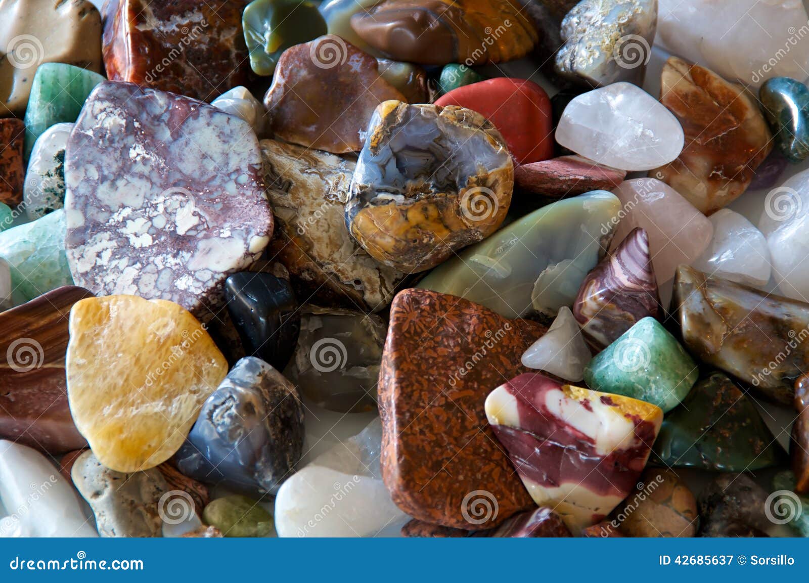 Tumbled stones detail stock image. Image of broken, shiny - 42685637