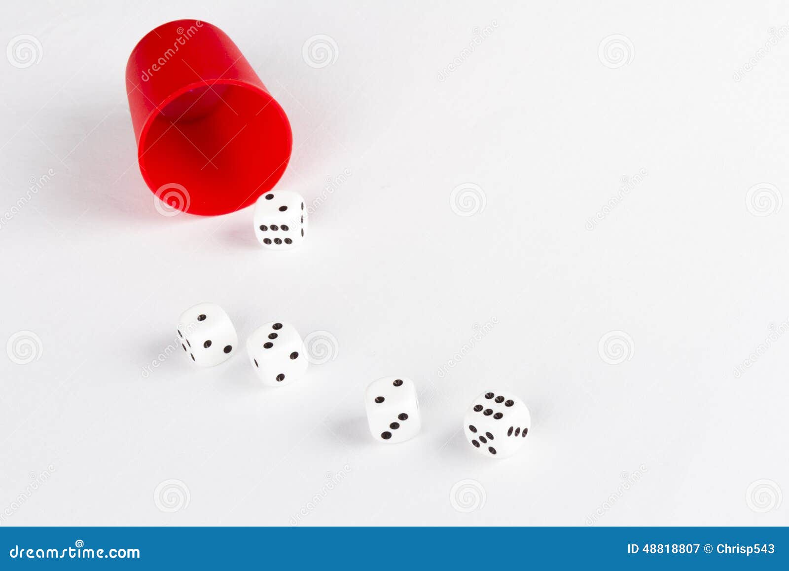 Five Dice Royalty-Free Stock Photo | CartoonDealer.com #4370547
