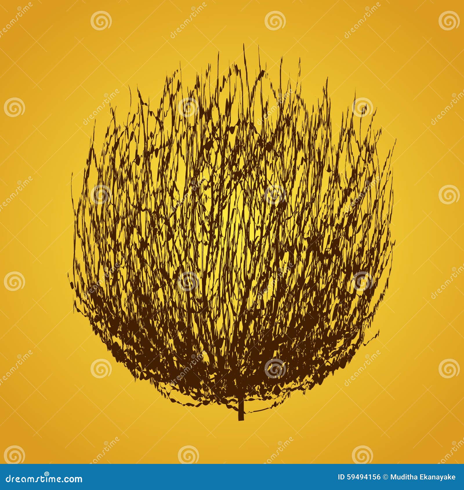 Tumbleweed drawing vector stock vector. Illustration of decoration ...
