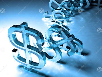 Tumbling dollar signs stock photo. Image of bank, signs - 469144