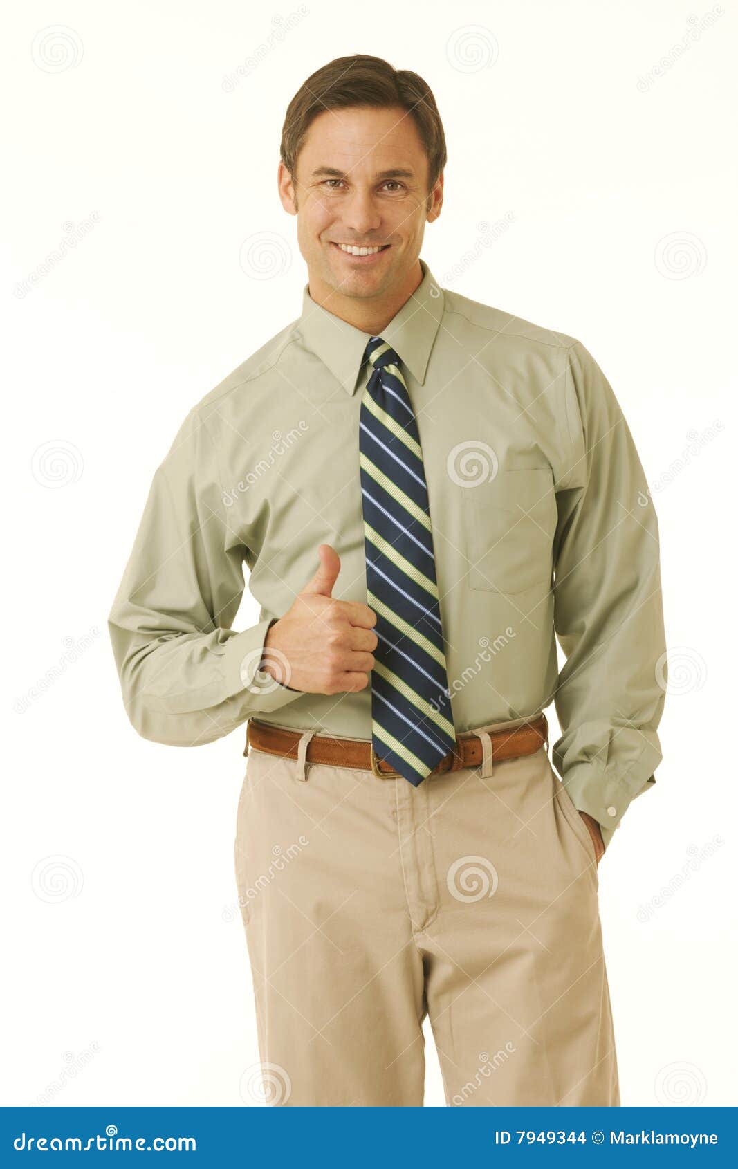 Tumbs up stock photo. Image of portrait, businessman, camera - 7949344