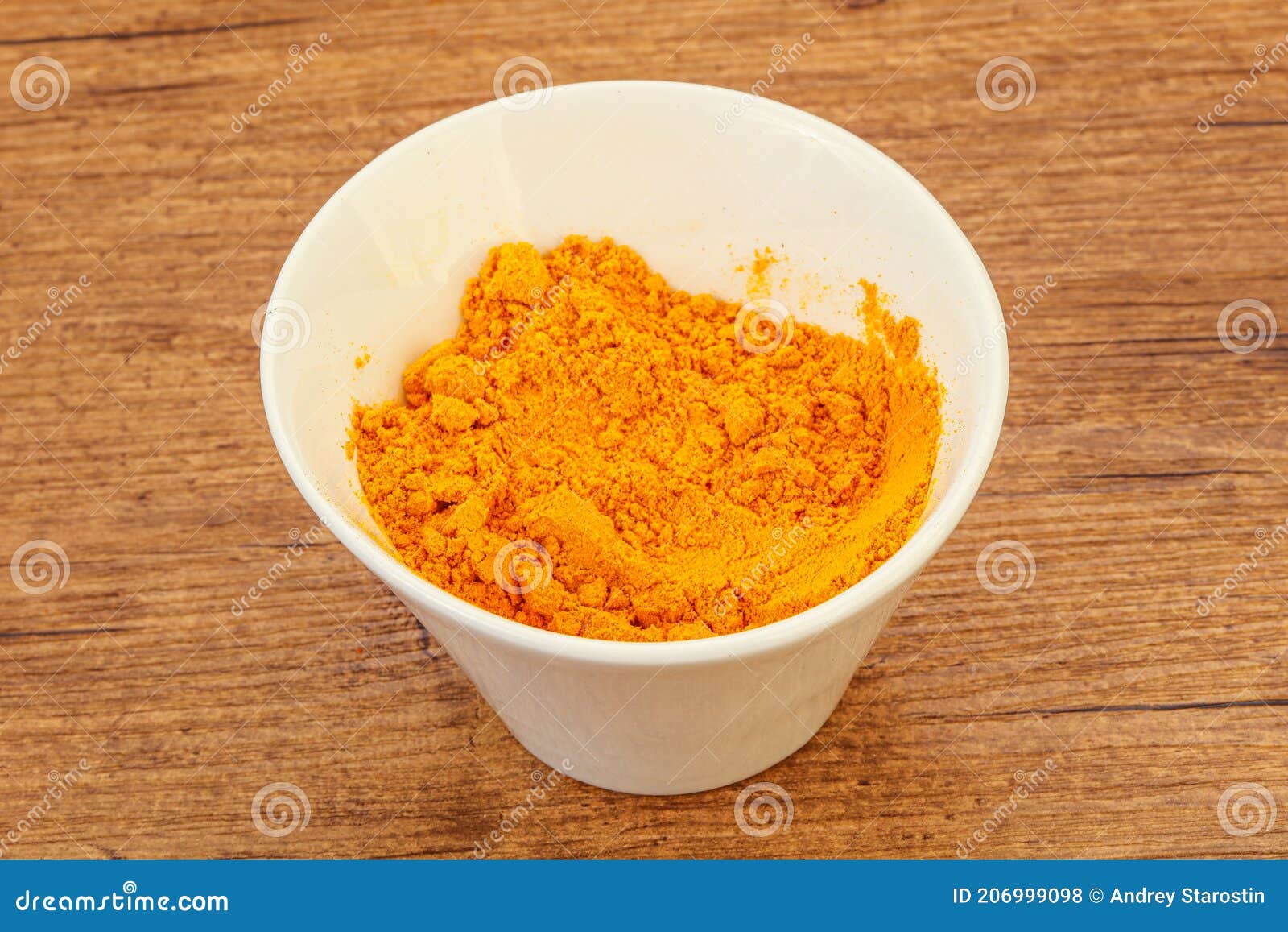 Tumeric powder in the bowl stock photo. Image of orange - 206999098