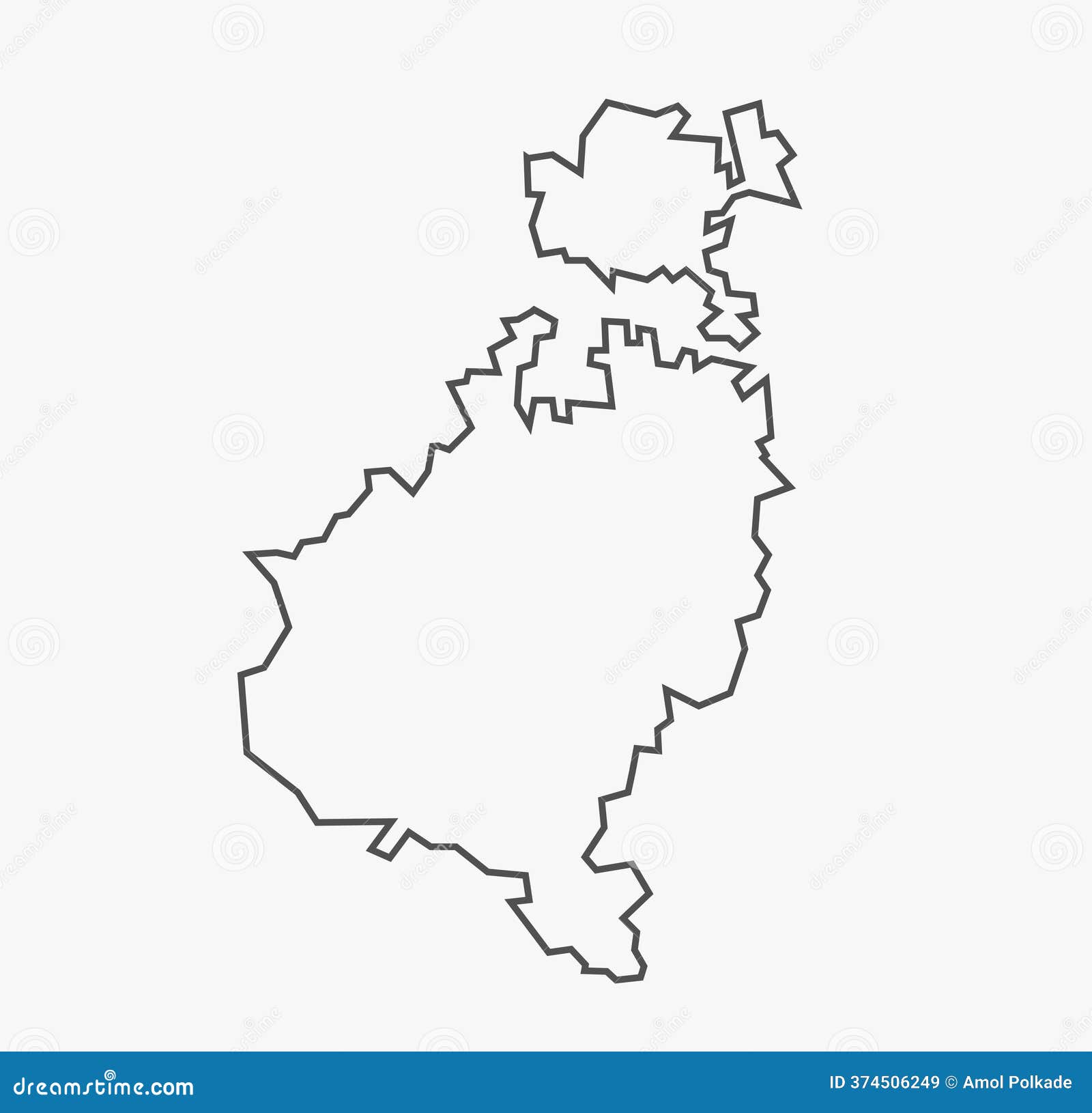 Tumkur District Highlighted On Karnataka State Map Stock Image | CartoonDealer.com #374299675