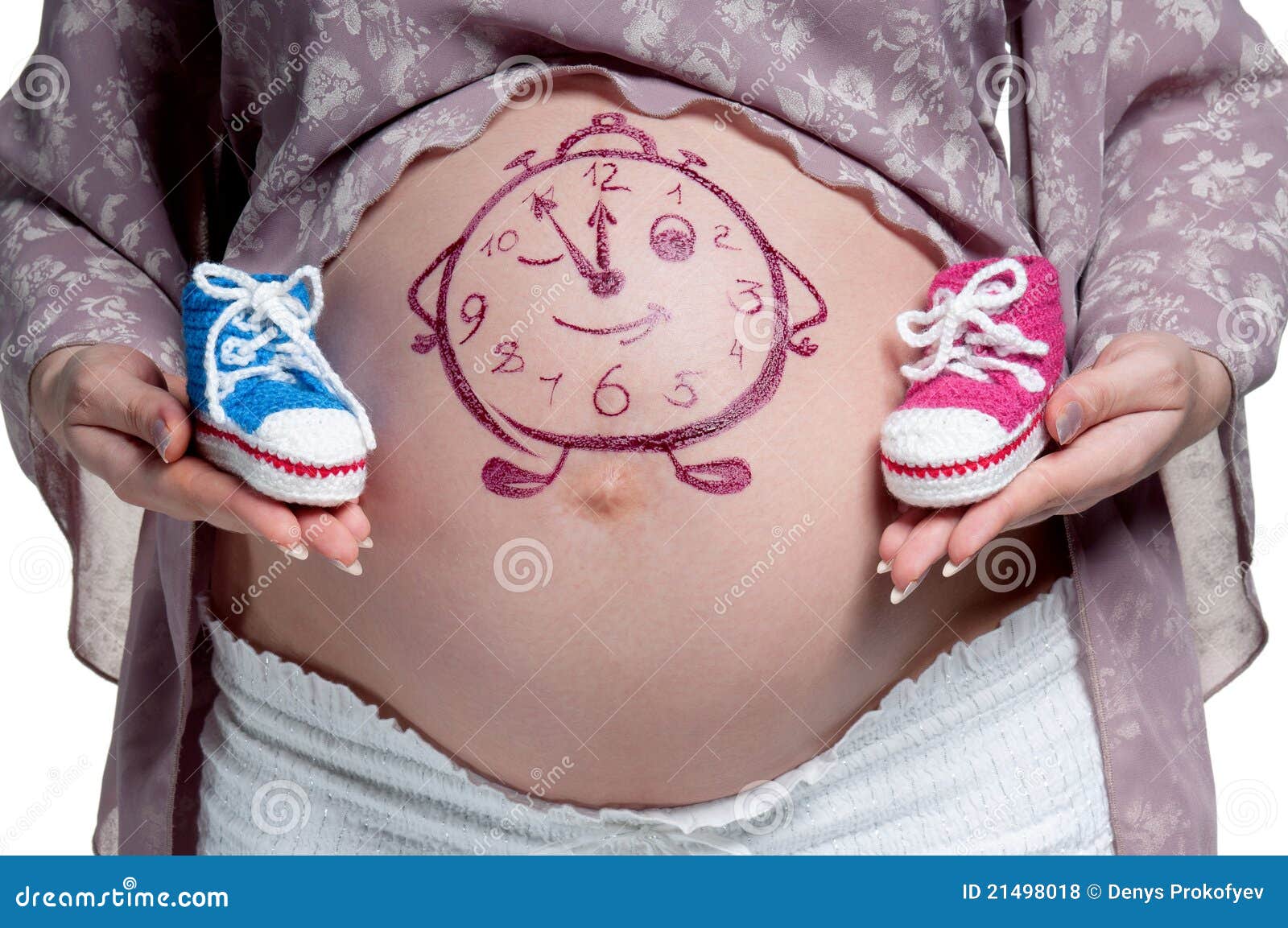 Tummy With Drawing Royalty-Free Stock Photo | CartoonDealer.com #31160649