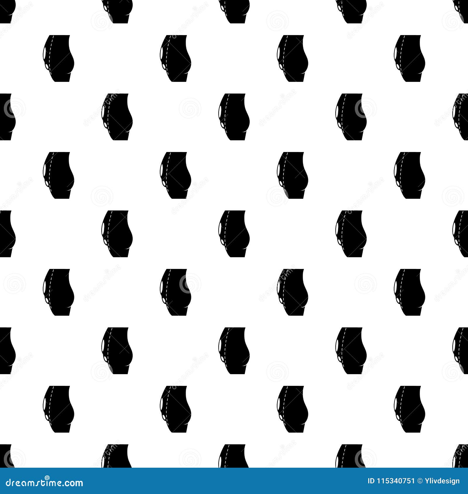 Tummy Tuck Pattern Vector Seamless Stock Vector - Illustration of ...
