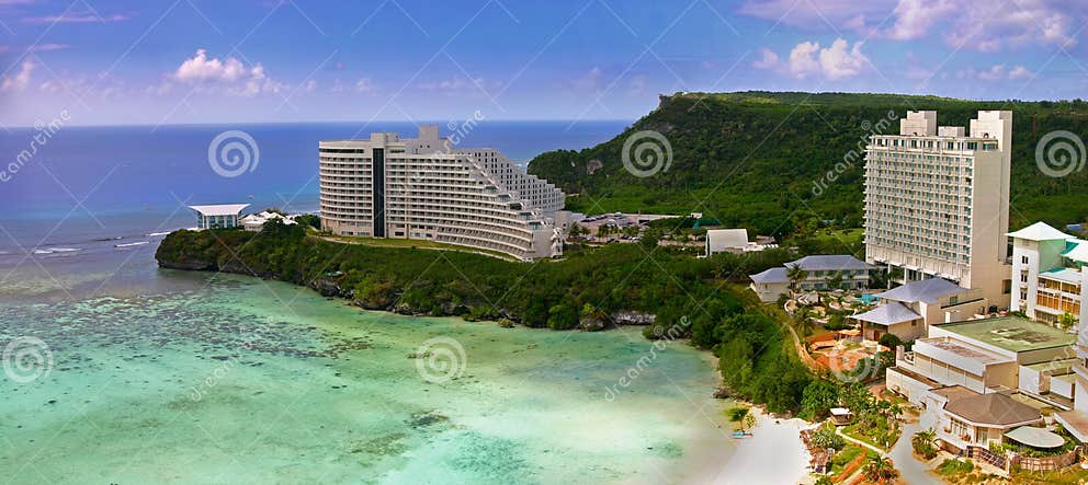 Tumon Bay in Guam stock photo. Image of view, cloud, pacific - 6757882