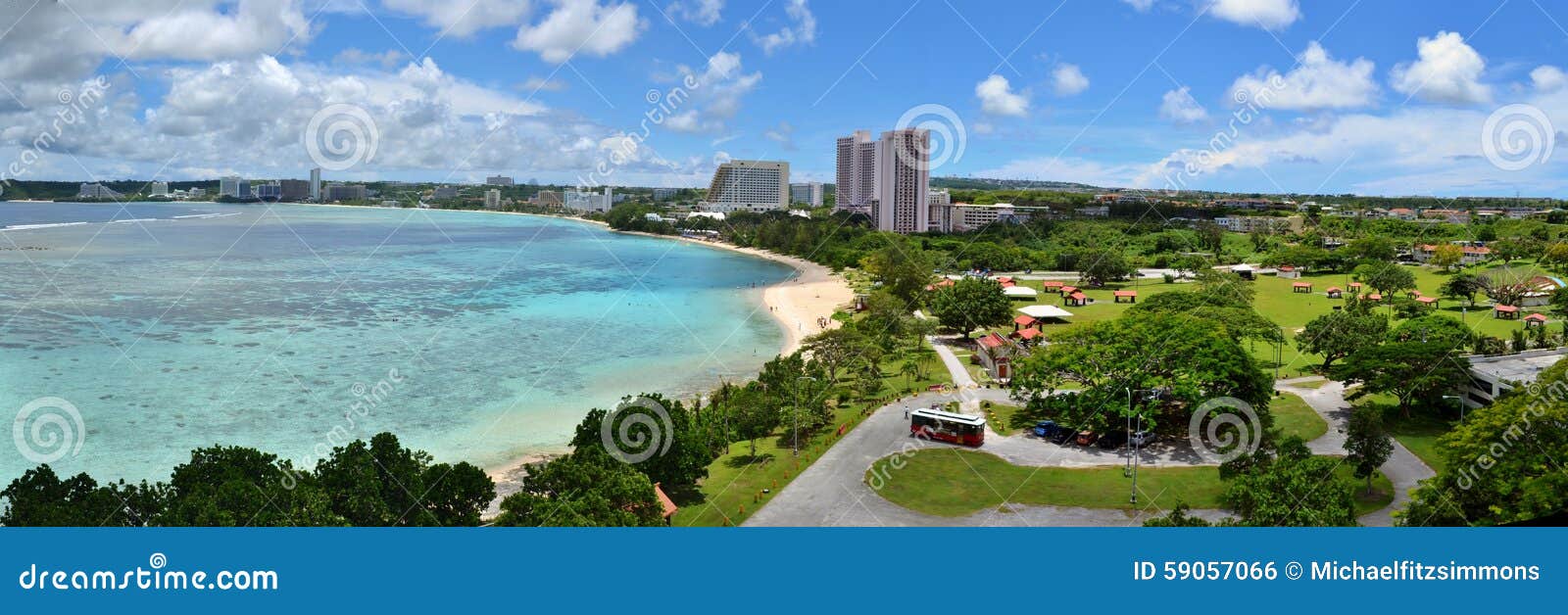 Tumon Bay, Guam stock photo. Image of guam, landscape - 59057066