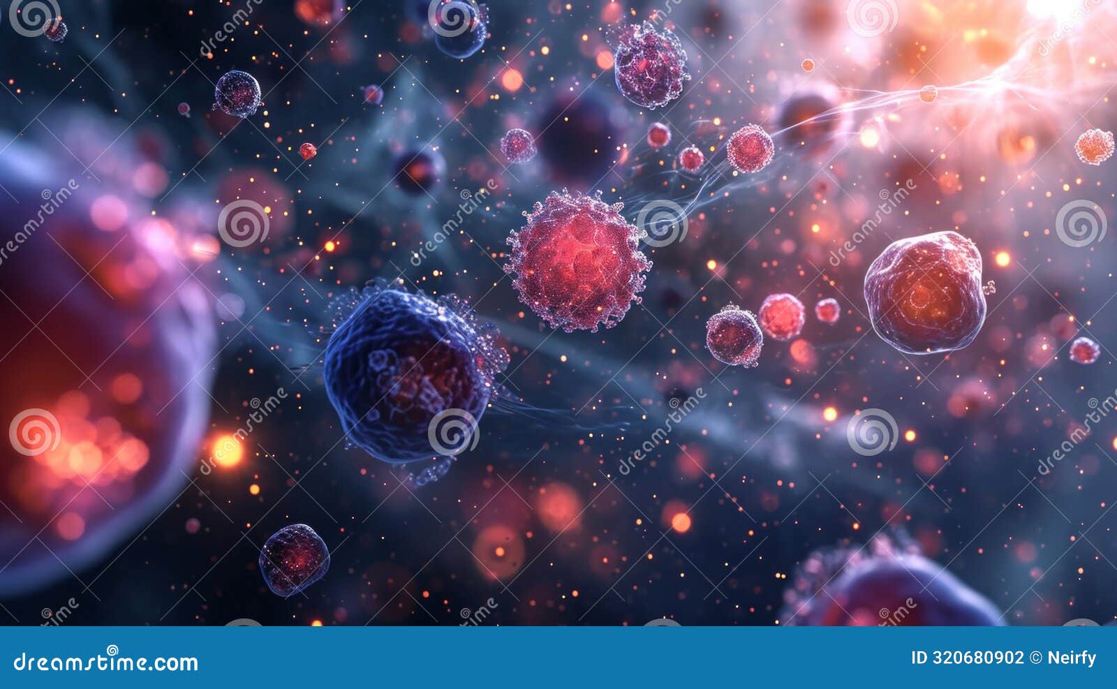 Tumor Microenvironment Background Stock Photo | CartoonDealer.com ...