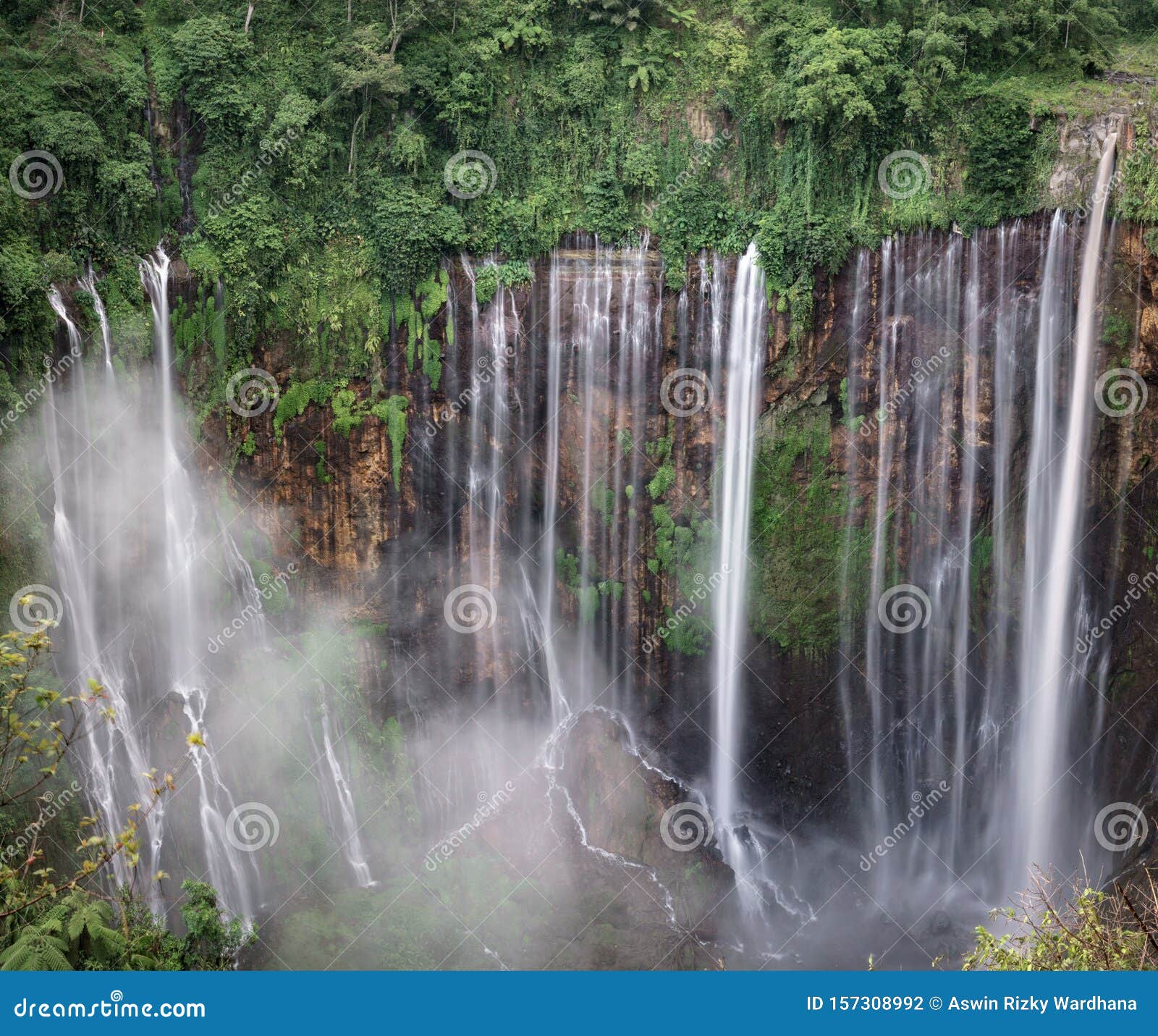 Tumpak Sewu Thousand Waterfall Malang Lumajang East Java Indonesia ...