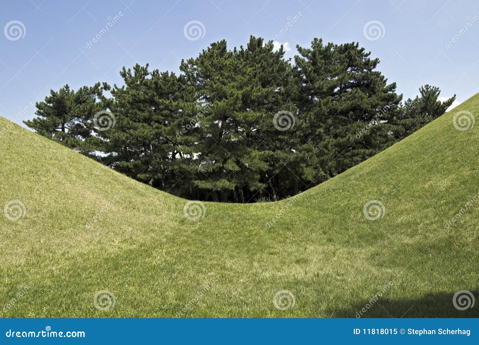 Tumuli Park, South Korea stock image. Image of land, beautiful - 11818015