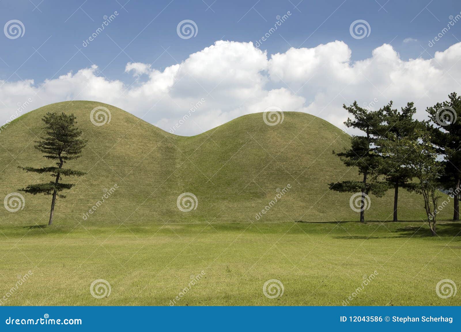 Tumuli Park In Gyeongju, South Korea Royalty-Free Stock Photo ...