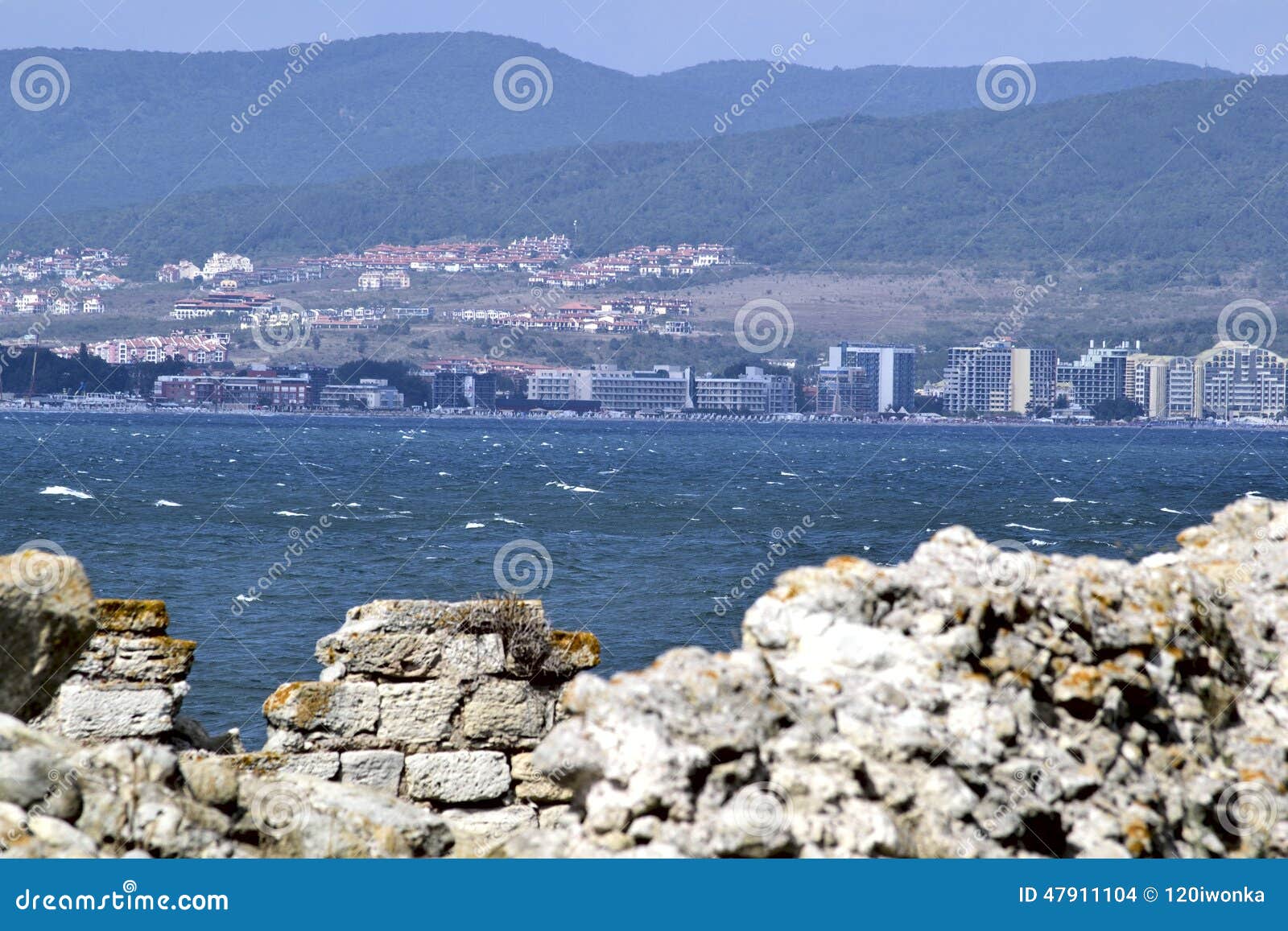 Tumultuous waves,blue sea stock photo. Image of blue - 47911104