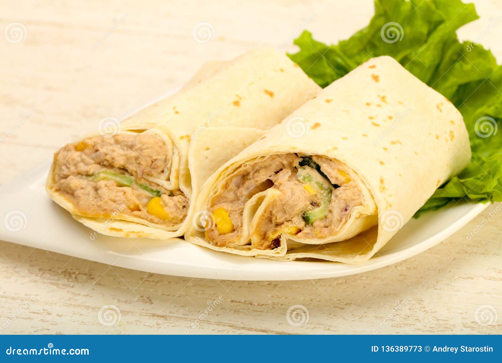 Tuna bread roll stock image. Image of closeup, roll - 136389773