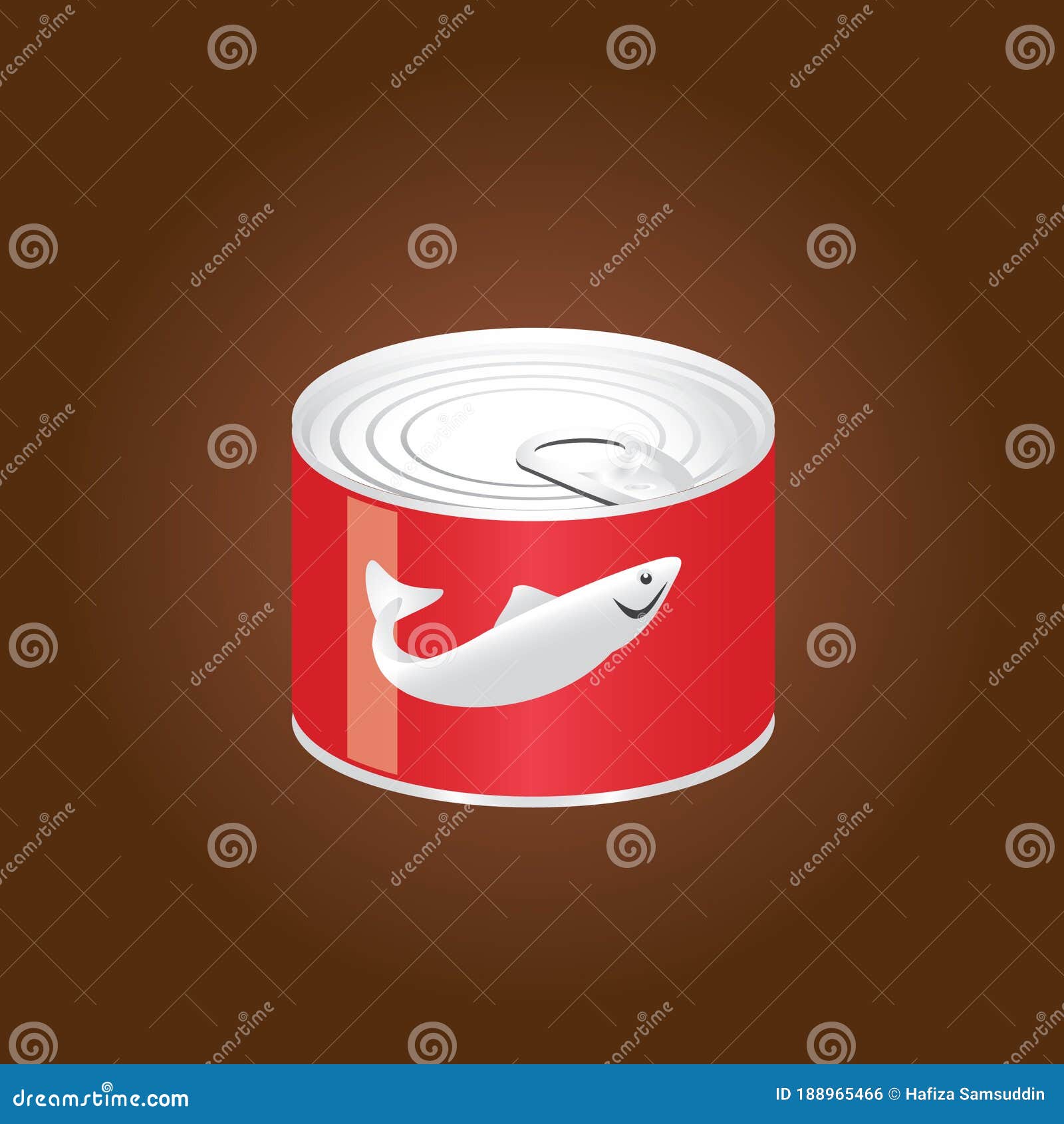 Tuna Can. Vector Illustration Decorative Design Stock Vector ...