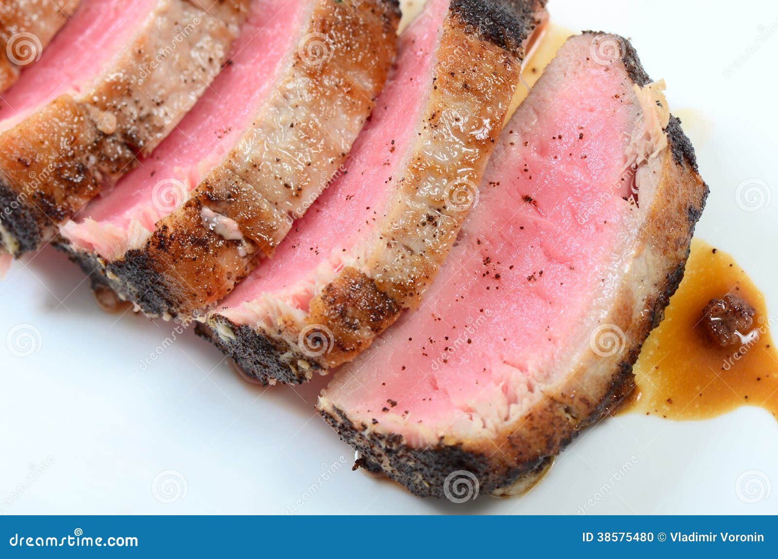Tuna Fillet in a Coffee Crust Stock Photo - Image of dieting, diet ...