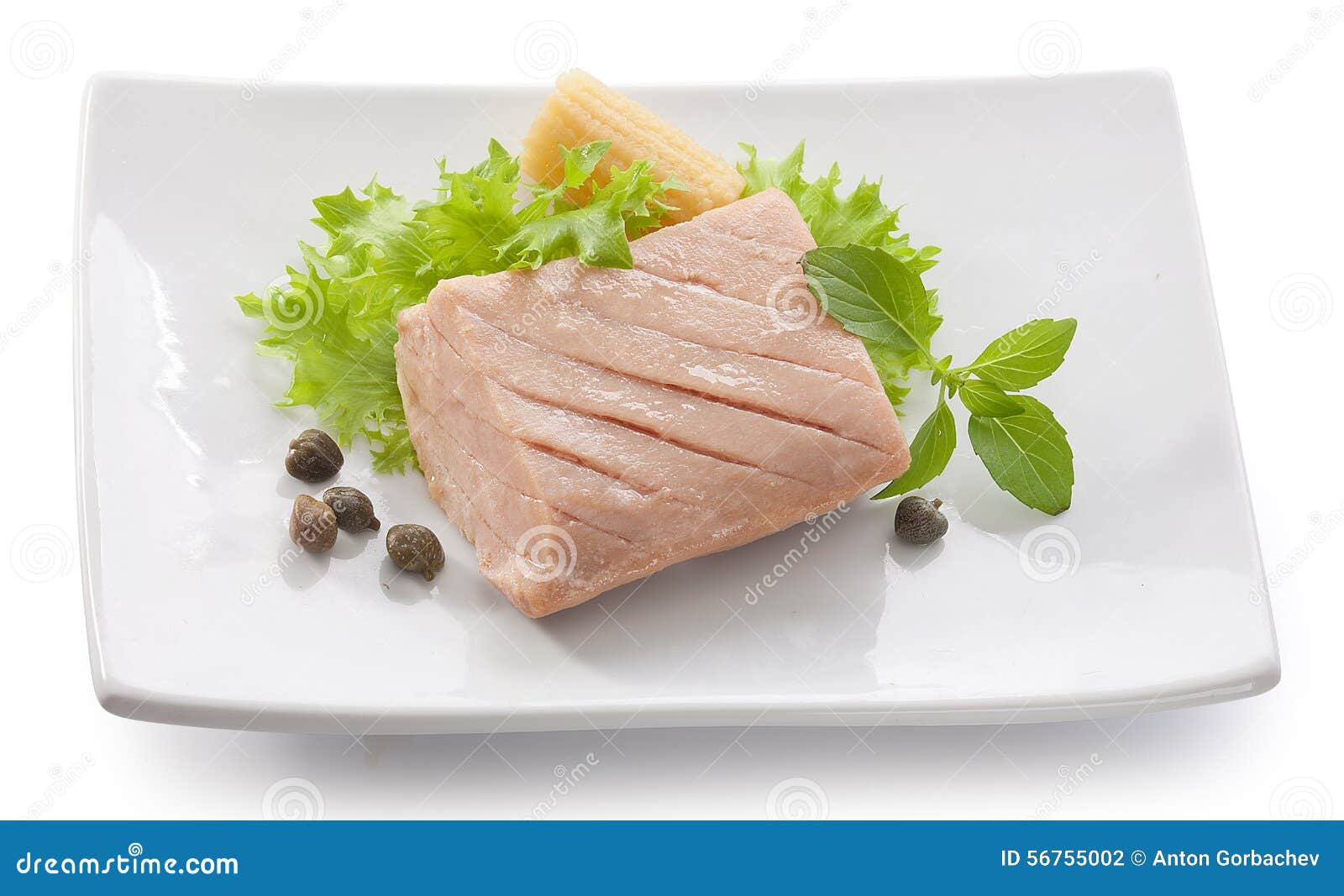 Tuna fillet stock photo. Image of fillet, dish, path - 56755002