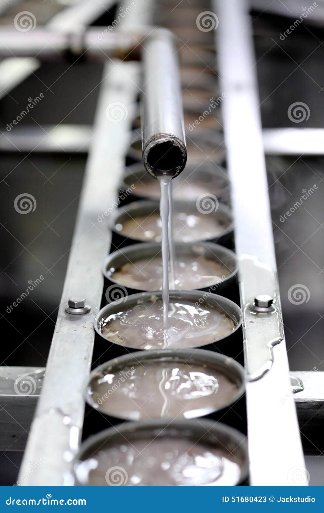 Tuna Fish in Can Processing in Factory Stock Image - Image of pacific ...