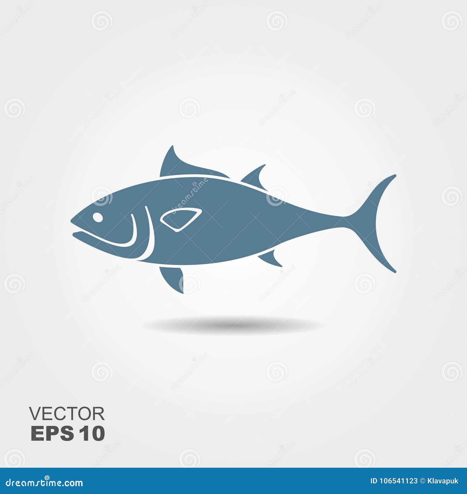 Tuna Fish flat icon stock vector. Illustration of atlantic - 106541123 Tuna Fish flat icon stock vector. Illustration of atlantic - 106541123