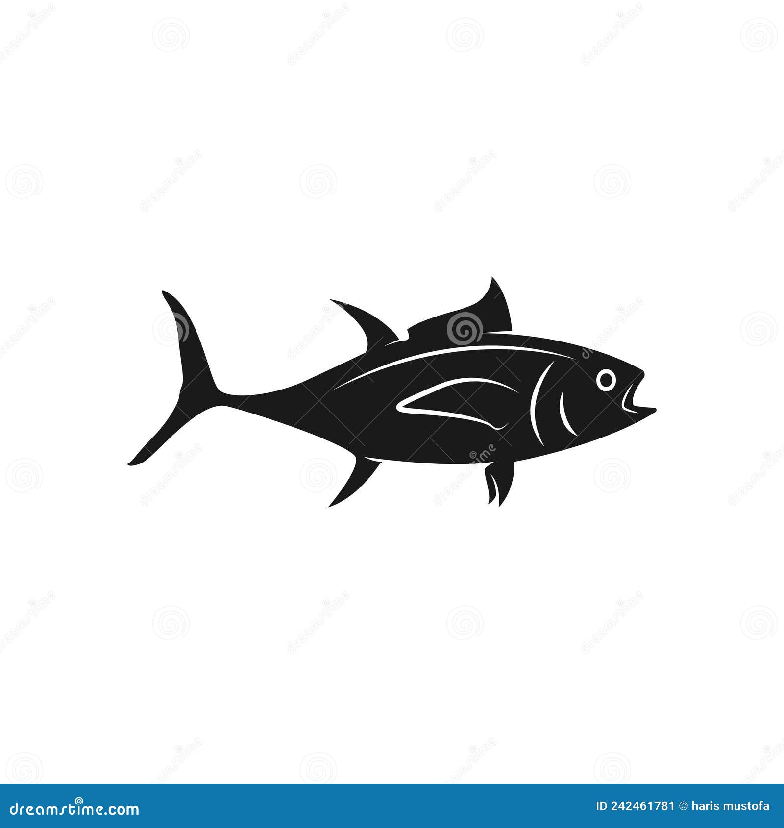 Tuna Fish Icon Design Template Vector Isolated Illustration Stock ...