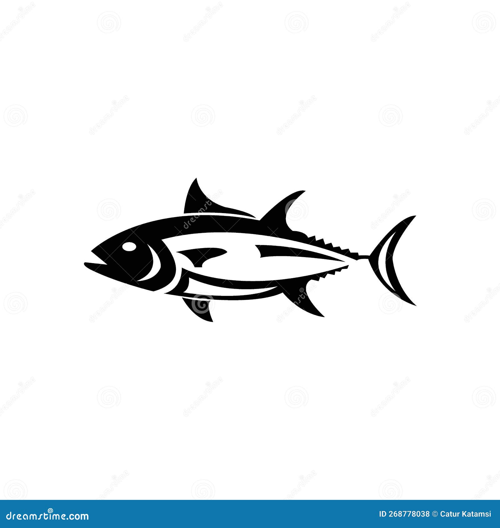 Tuna Fish Icon Logo Vector Design Template Stock Vector - Illustration ...