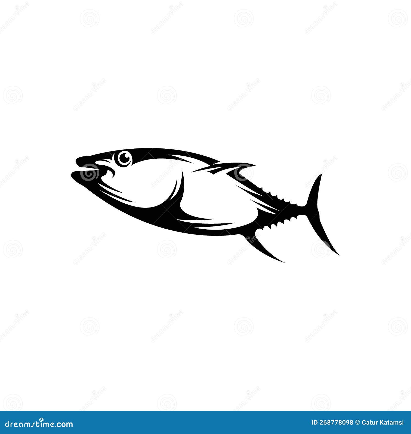 Tuna Fish Icon Logo Vector Design Template Stock Illustration ...