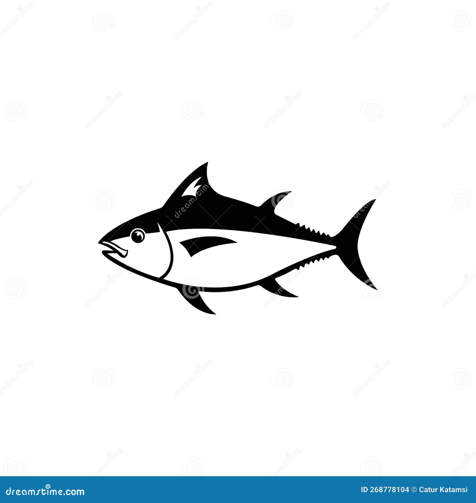 Tuna Fish Icon Logo Vector Design Template Stock Illustration ...