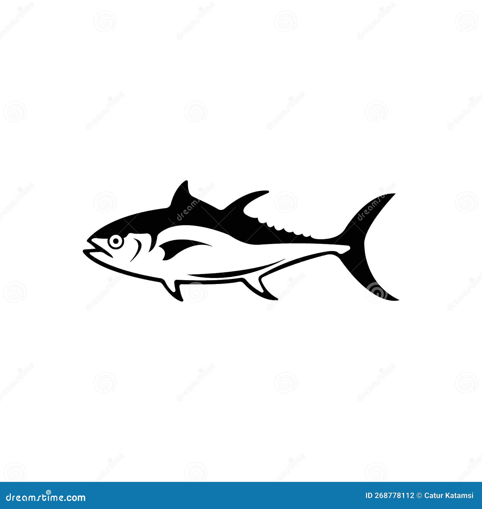Tuna Fish Icon Logo Vector Design Template Stock Illustration ...