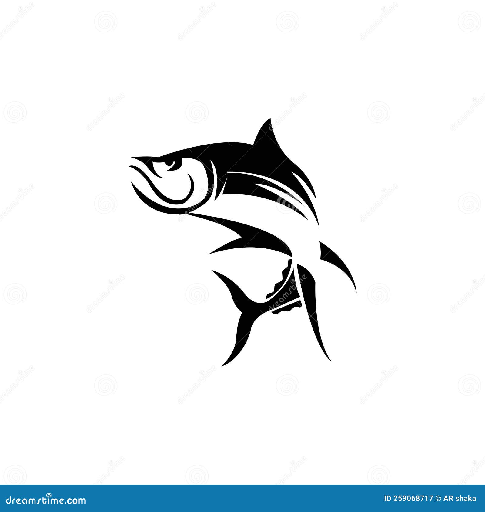 Tuna Fish Icon Logo Vector Design Stock Vector - Illustration of ...
