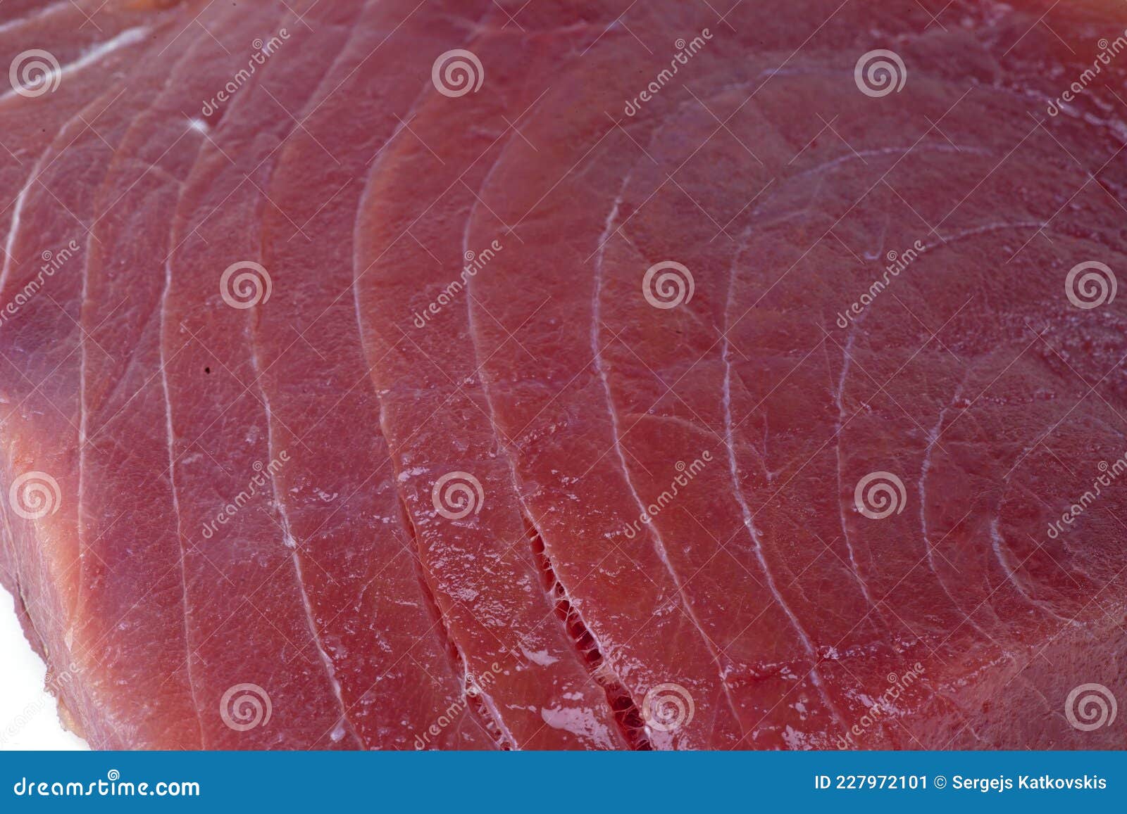 Tuna Fish Meat on the Table Stock Image - Image of piece, table: 227972101