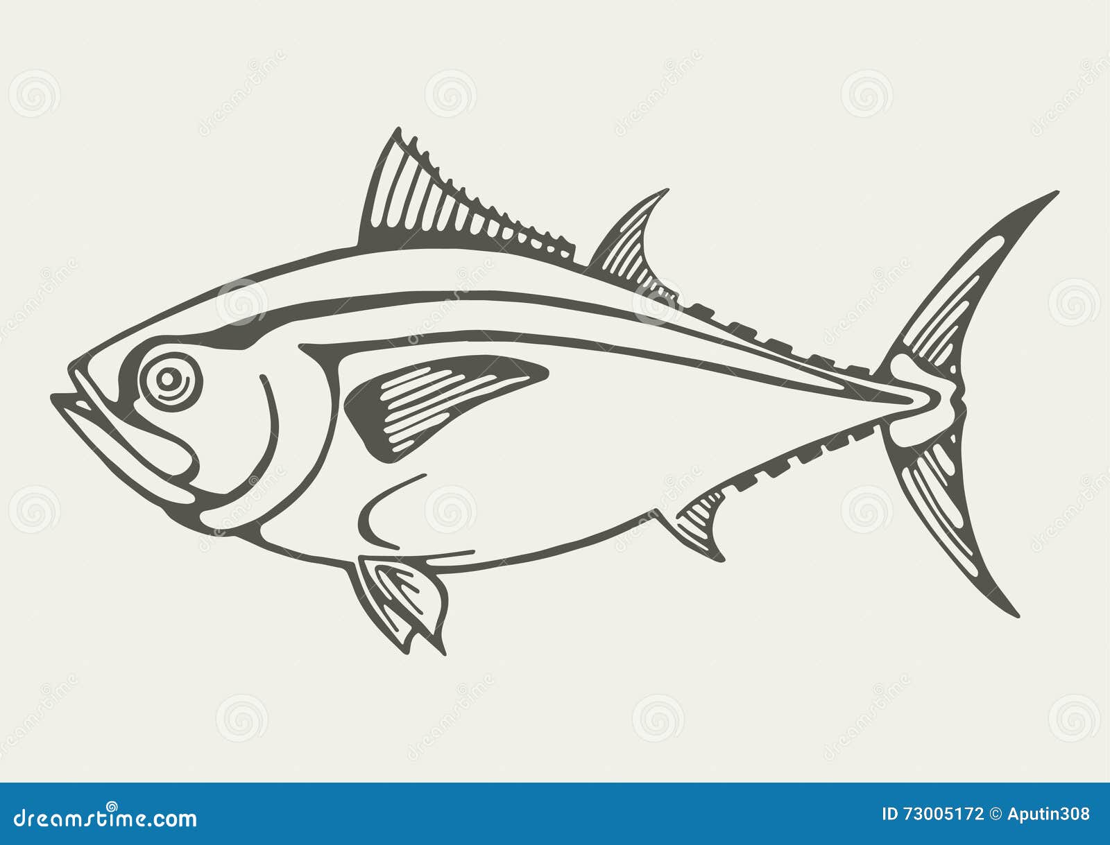 Tuna Fish Drawing
