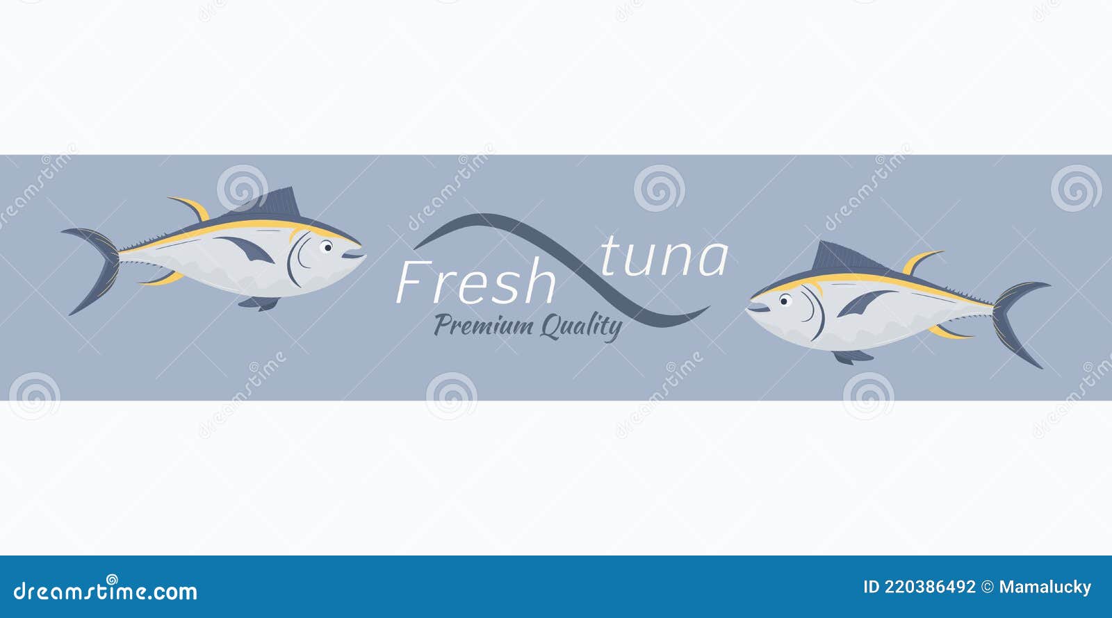 Tuna Fish Seafood - Flat Vector Icon. Great To Use As Logo Emblem Label ...