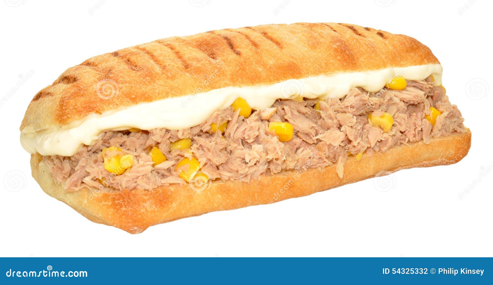 Tuna Fish and Sweet Corn Sandwich Stock Photo - Image of isolated ...