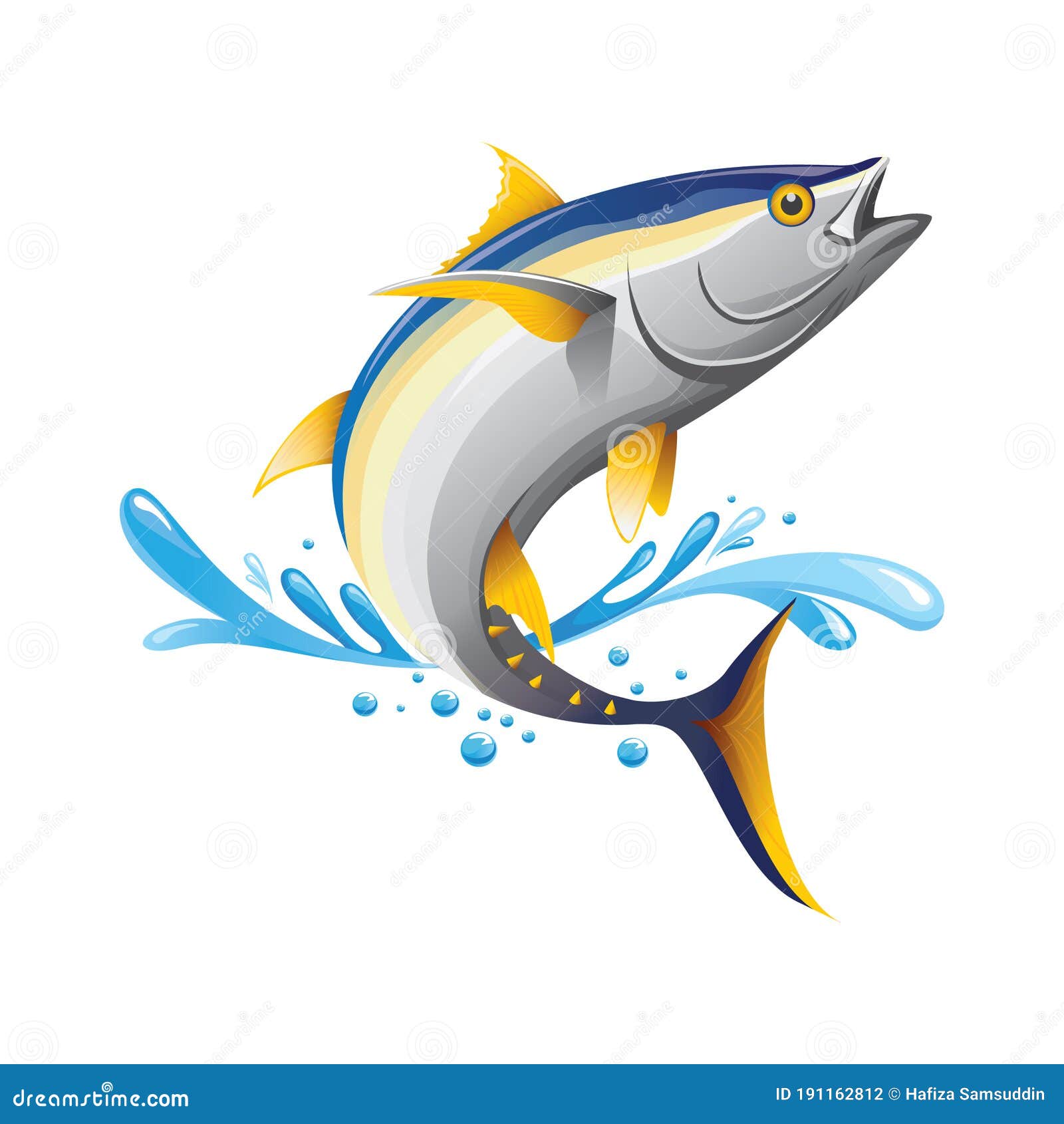 Tuna Fish. Vector Illustration Decorative Design Stock Vector ...