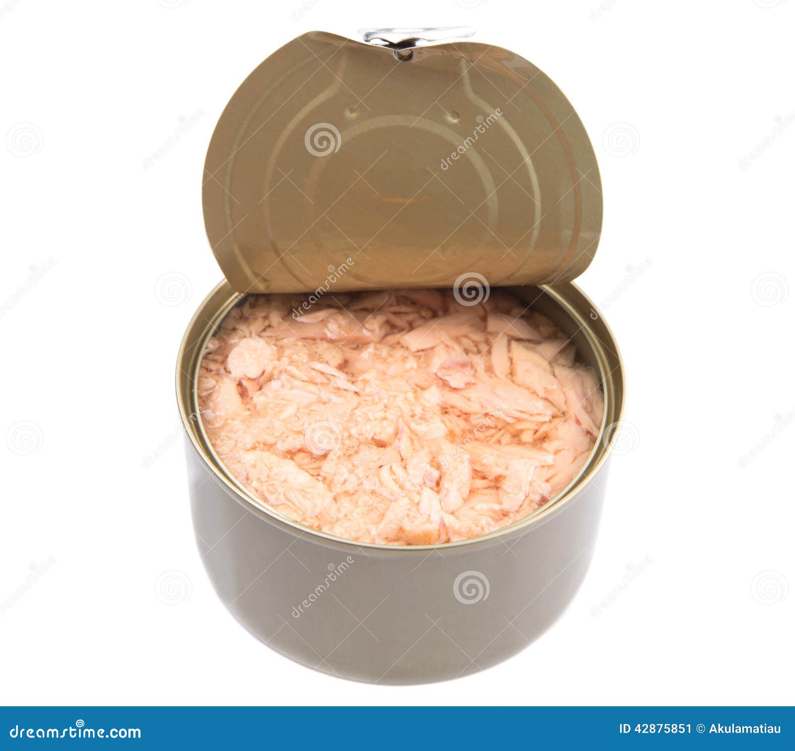 Tuna Flake with Opened Lid Enlatada II Imagem de Stock - Imagem de ...