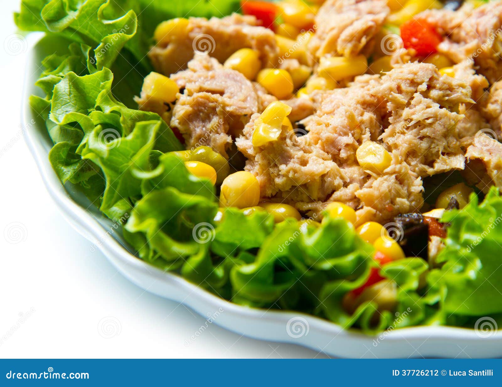 Tuna salad with mais stock photo. Image of dietetic, salad - 37726212