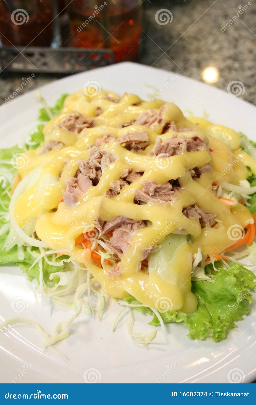 Tuna salad, thai style stock photo. Image of nature, tuna - 16002374