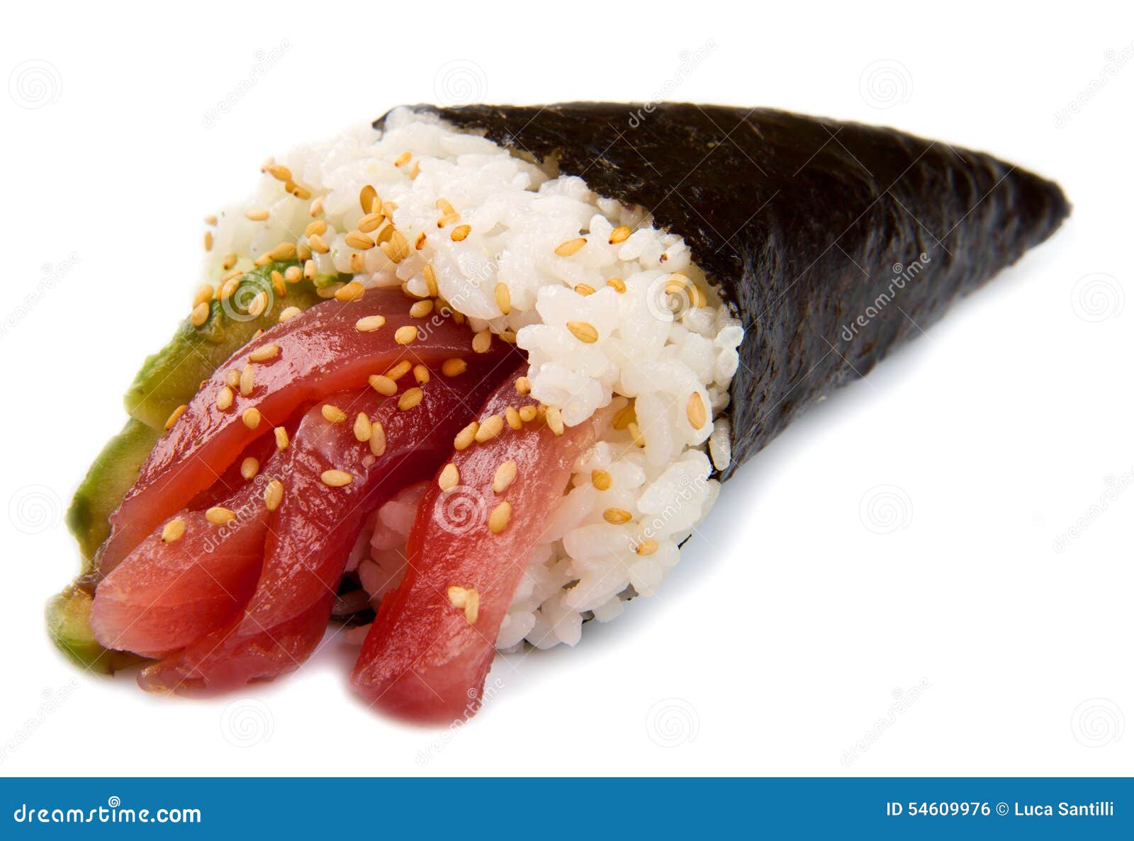 Tuna Sushi Cone stock photo. Image of fresh, oriental - 54609976