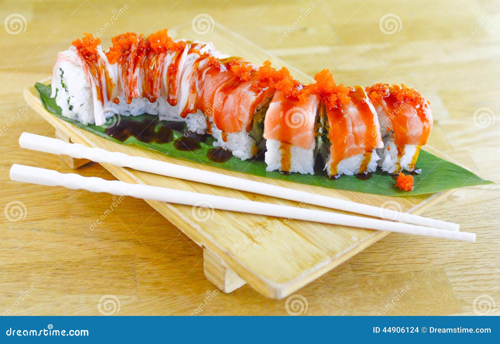 Tuna Sushi Roll stock photo. Image of nishiki, roll, sushi - 44906124