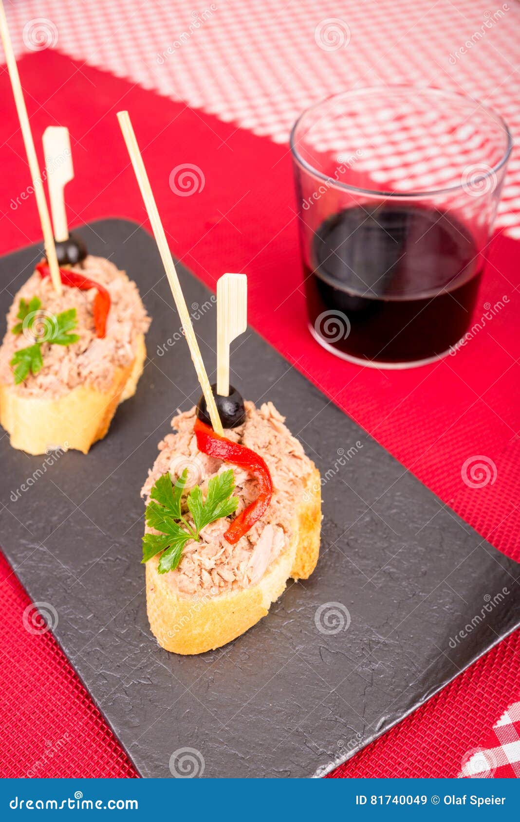 Tuna tapa stock image. Image of tapa, europe, food, tapas - 81740049