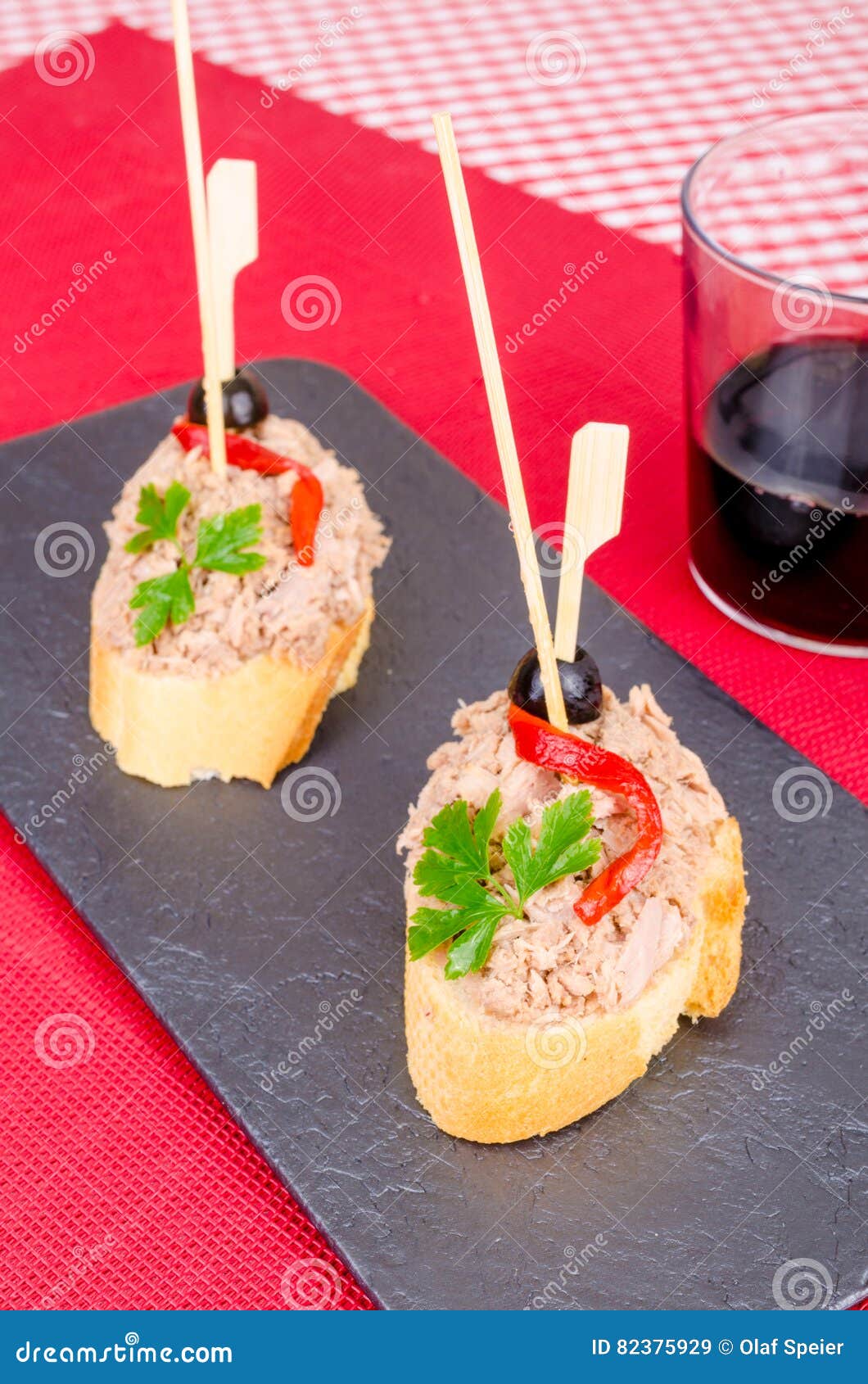 Tuna tapa stock image. Image of traditional, spain, andalusia - 82375929