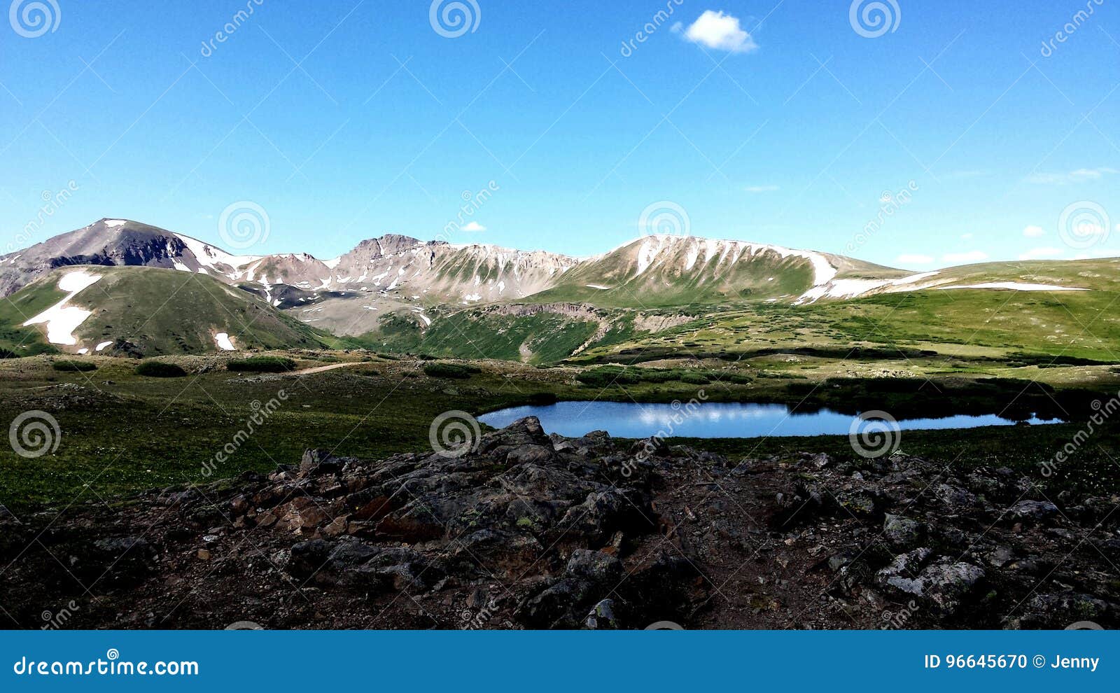 Tundra pond stock photo. Image of tundra, divide, continental - 96645670