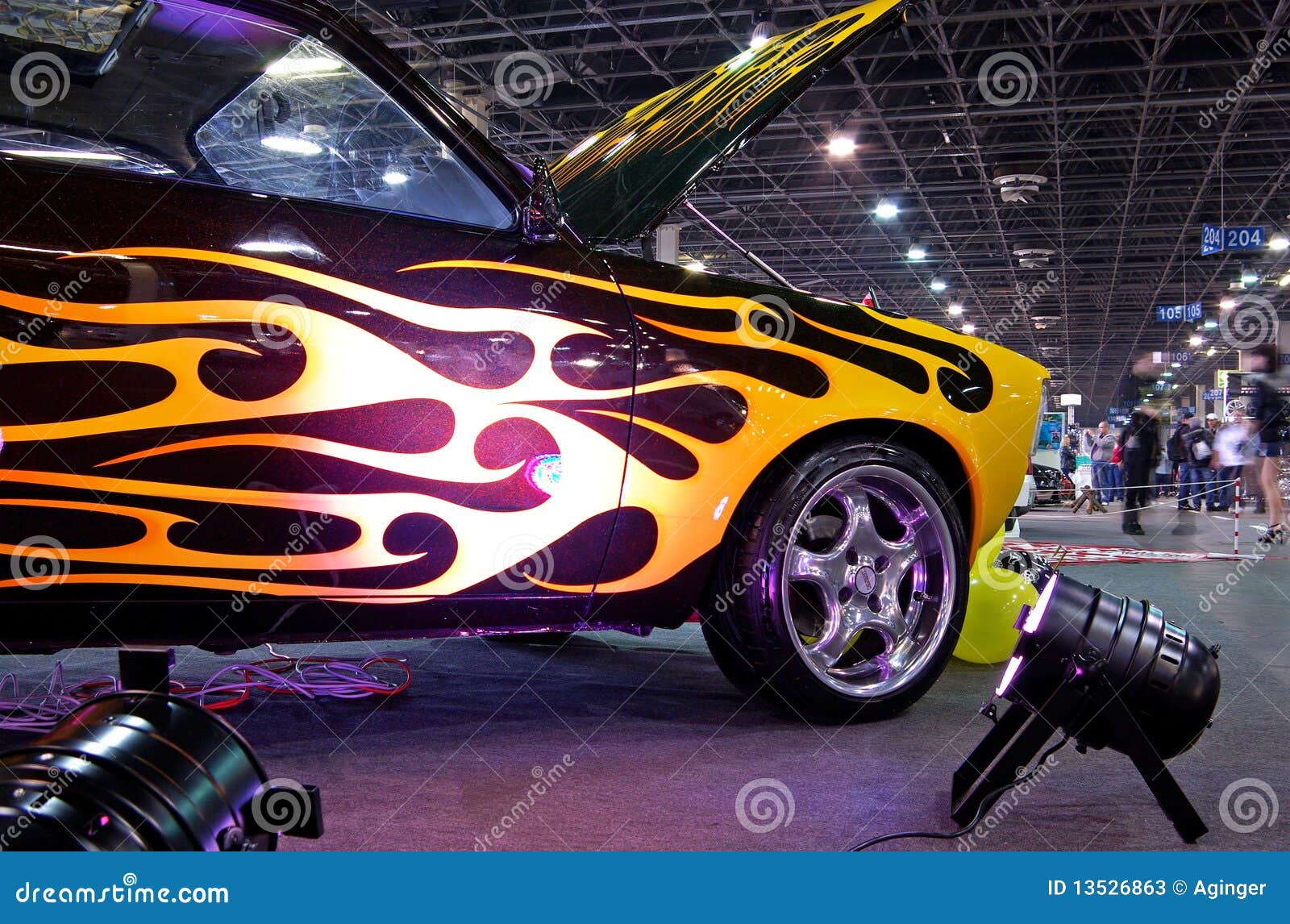 Tuned custom car editorial stock photo. Image of front - 13526863