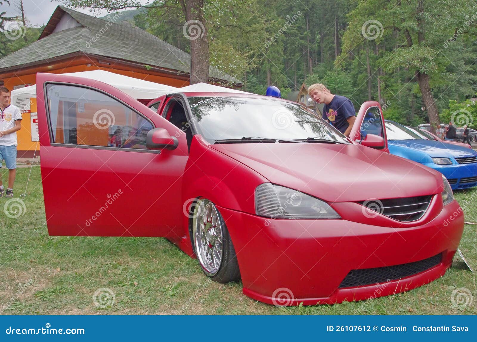 Tuned Dacia Logan editorial photography. Image of metal - 26107612