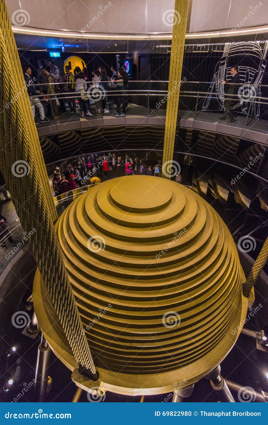 Tuned Mass Damper in Taipei 101 Editorial Image - Image of damage ...
