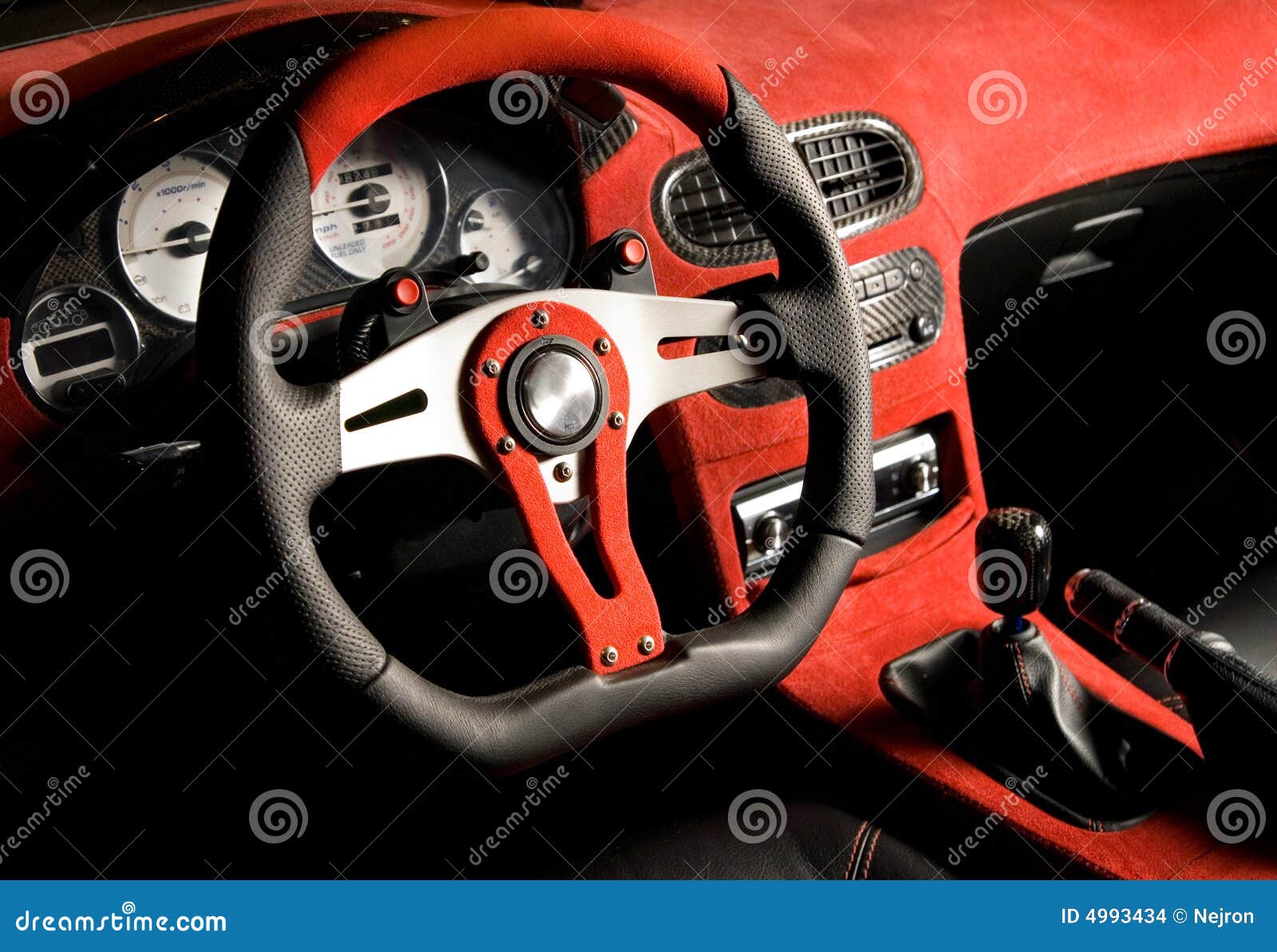 Tuned sport car stock photo. Image of auto, gearstick - 4993434