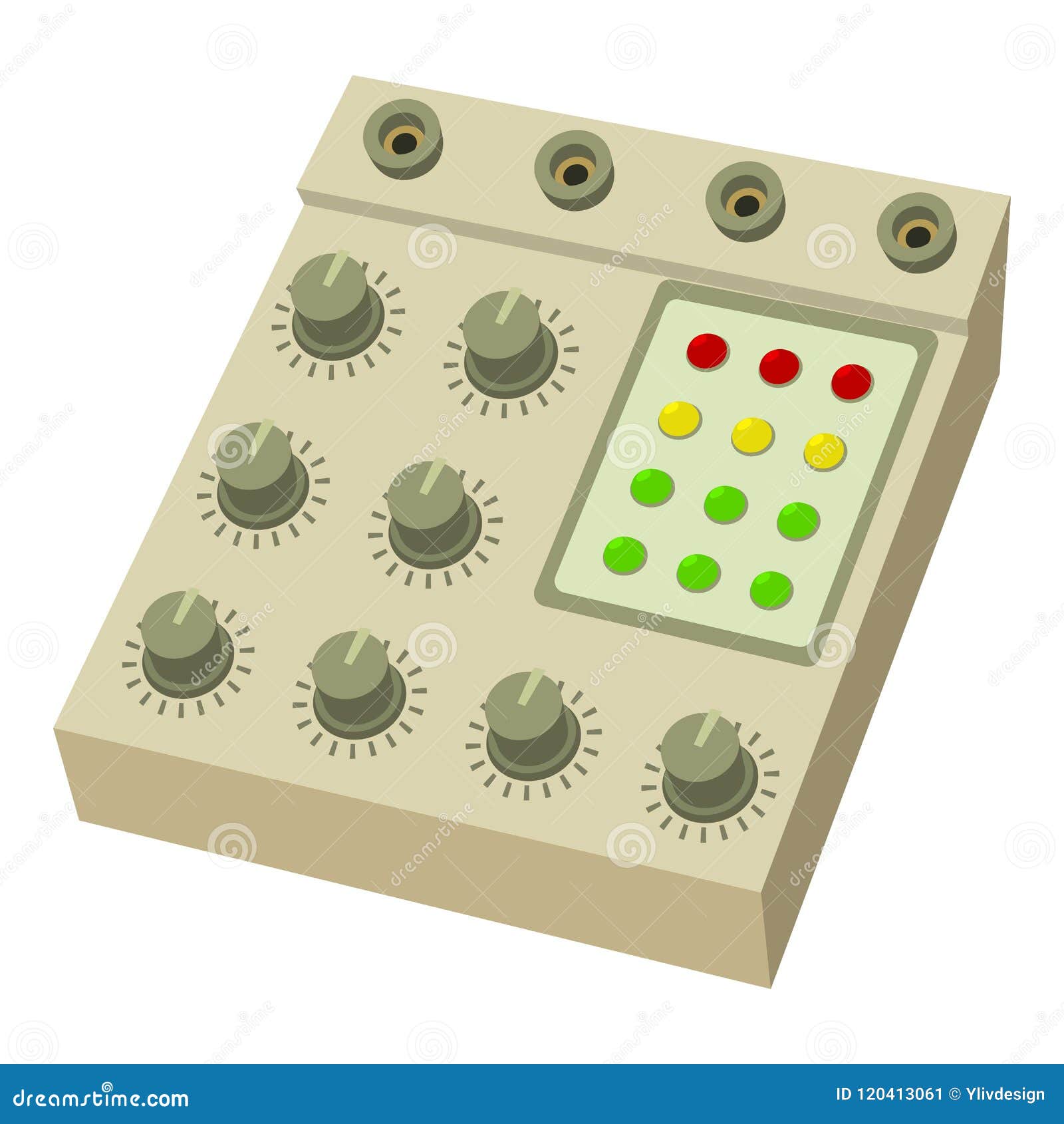 Tuner icon, cartoon style stock vector. Illustration of amplitude ...