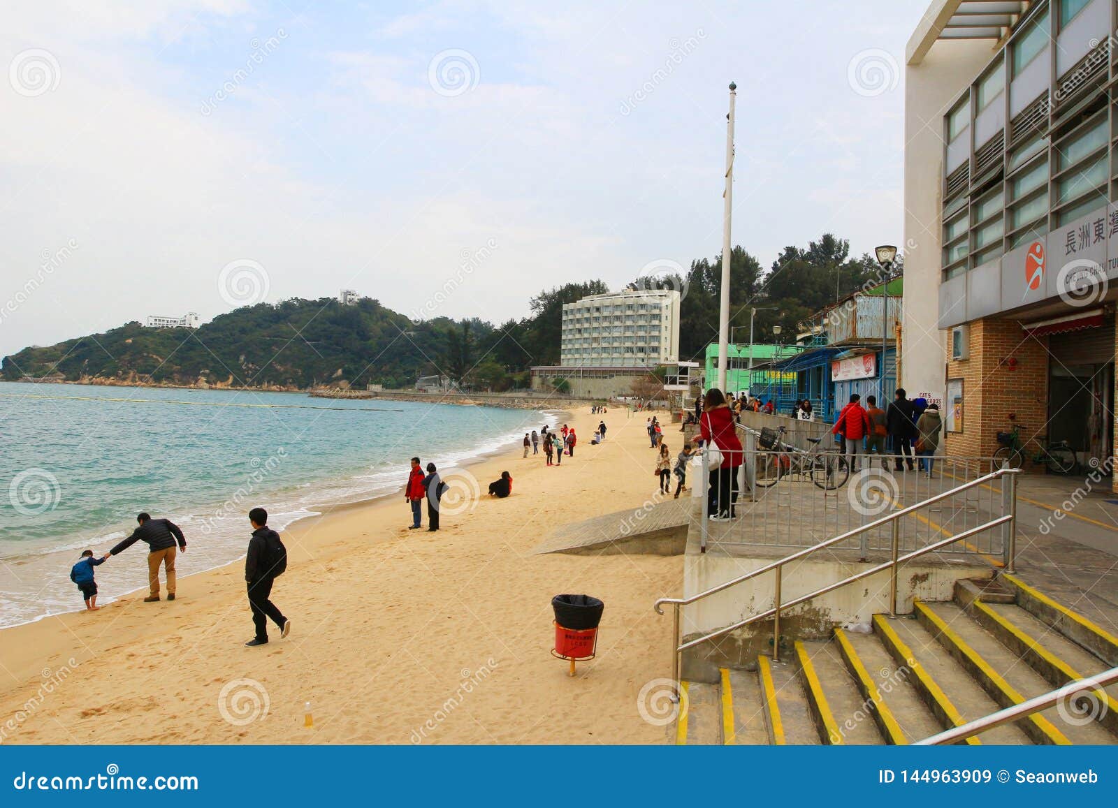 Tung Wan Beach imagen de archivo editorial. Imagen de costa - 144963909