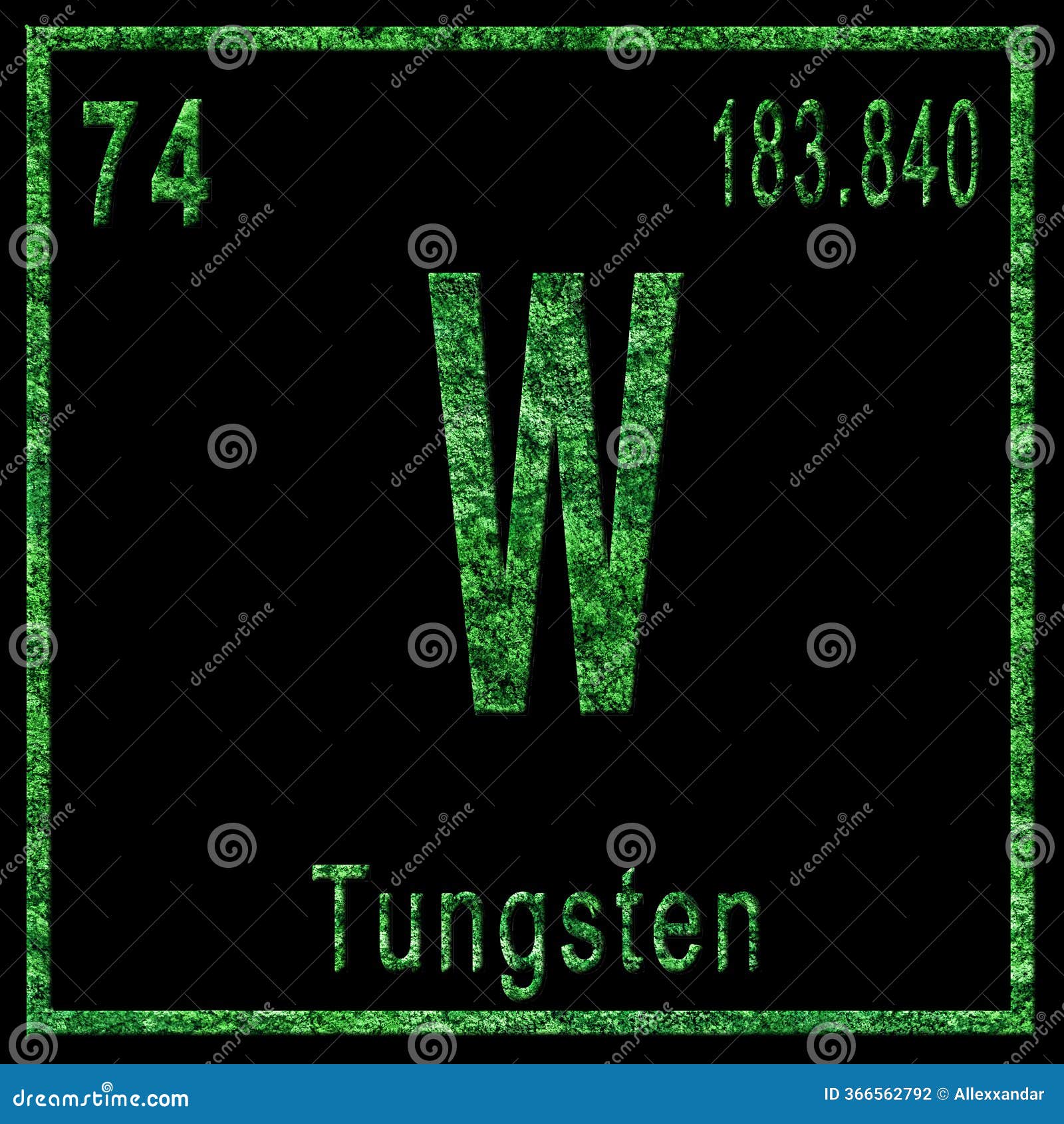 Tungsten Element From The Periodic Table Royalty-Free Stock Photography ...
