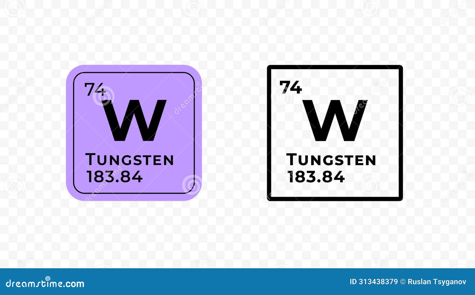 Tungsten Periodic Table Of Elements Royalty-Free Stock Image ...